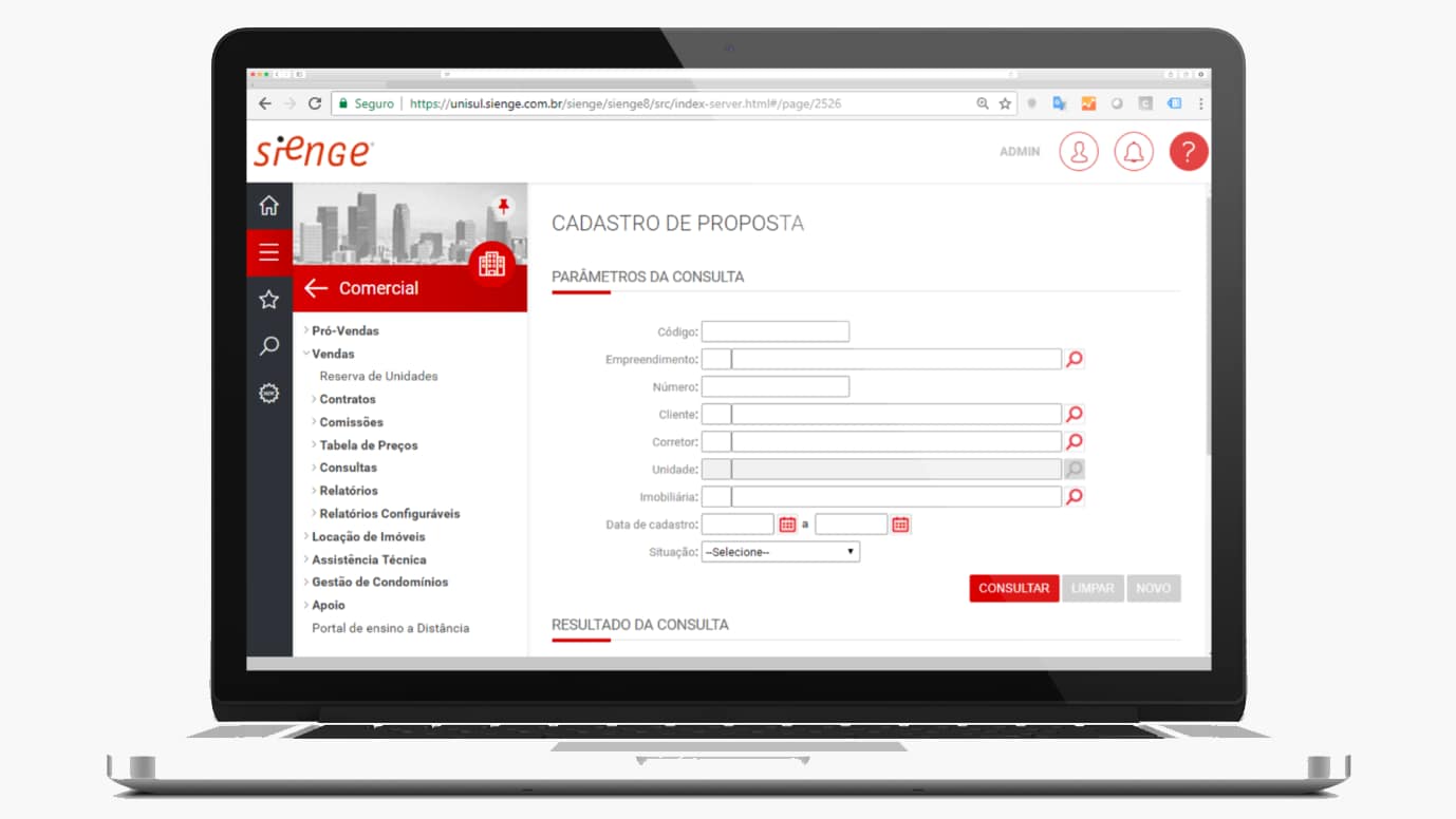 Sistema integrado de gestão de obras com ERP SIENGE: G2R